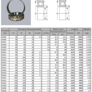 Find the Perfect Fit: Roller Bearing Size Chart - AMIGO